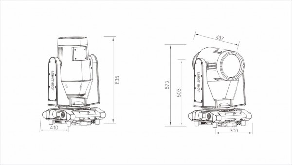 Long Life IP54 Outdoor Moving Head Beam Light - Light Sky